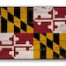 Maryland Wood Flag Flags Rustic Flags Wooden Handmade Canvas Sign ...