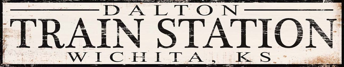 Customized Train Station Sign Railroad Railway Personalized - Etsy