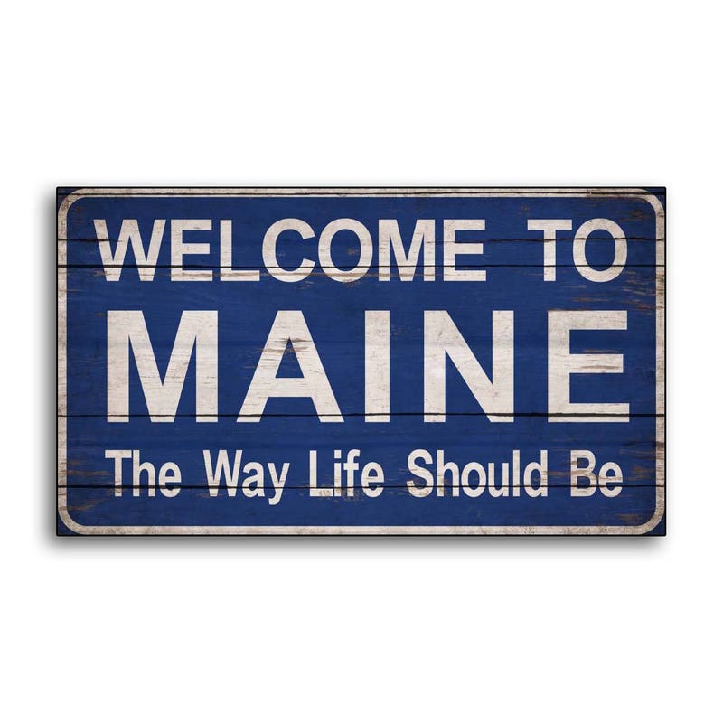 Maine Signs - Etsy