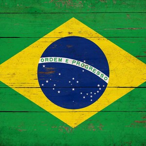 Brazil Wooden Flag Sign Print on Wooden Sign Decor Brasil Wall Decor ...