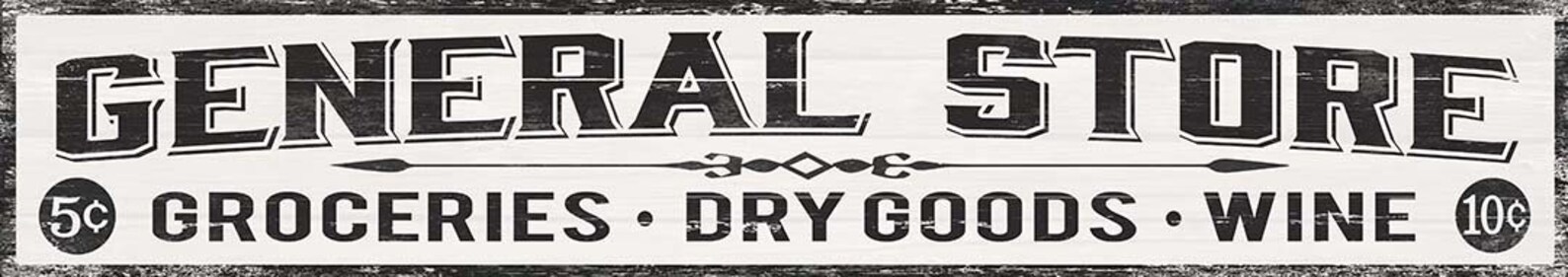 General Store Wood Sign Five and Dime Print on Wood Decor | Etsy