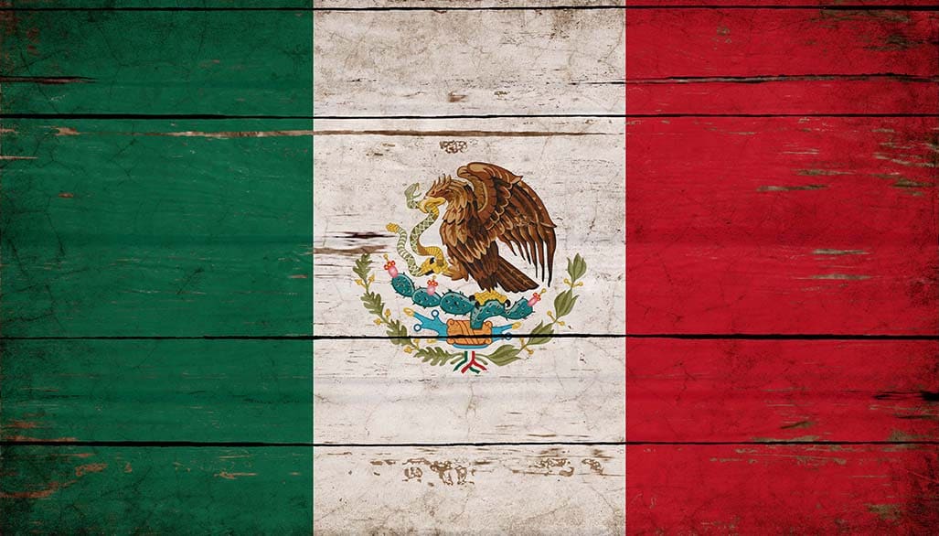 Mexico Flag Bandera De México Canvas Print Wood Flag Flags Rustic Flags ...