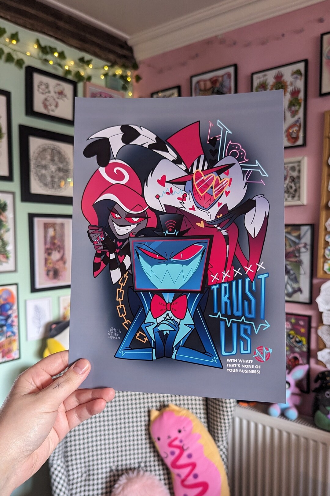 The Vees Print Hazbin Hotel A4 - Etsy