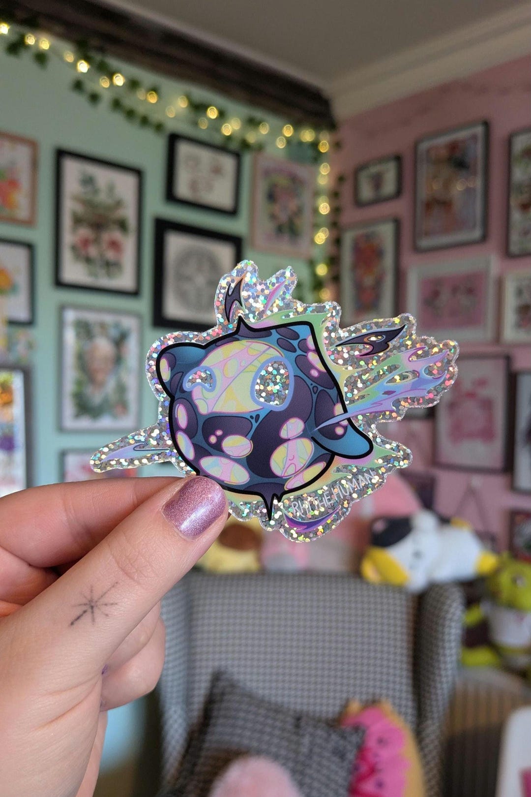 Anomaly Sprite Fan Art Holographic Glitter Sticker Hextech - Etsy UK