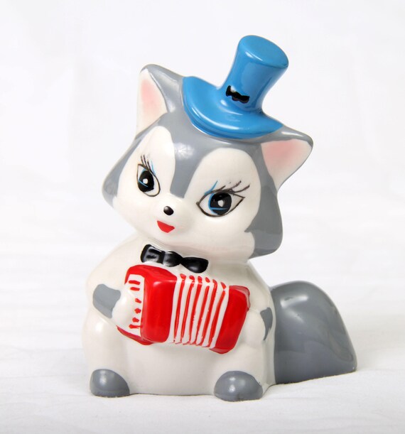 Vintage Grey Squirrel Money Box Piggy Bank Top Hat and - Etsy UK
