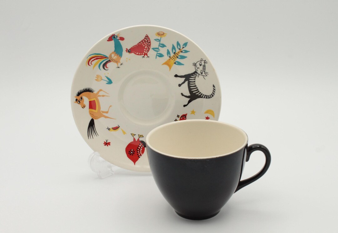Old Foley, James Kent Tea Cup and Saucer Set, Playtime Pattern, Made in ...