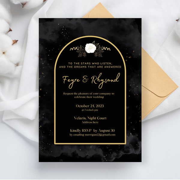 Starfall Ball Invitation - Etsy