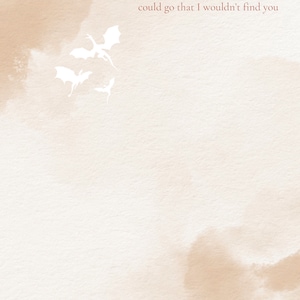 Fourth Wing Art Print: Neutral Palette Xaden Quote Tairn Andarna Sygael ...