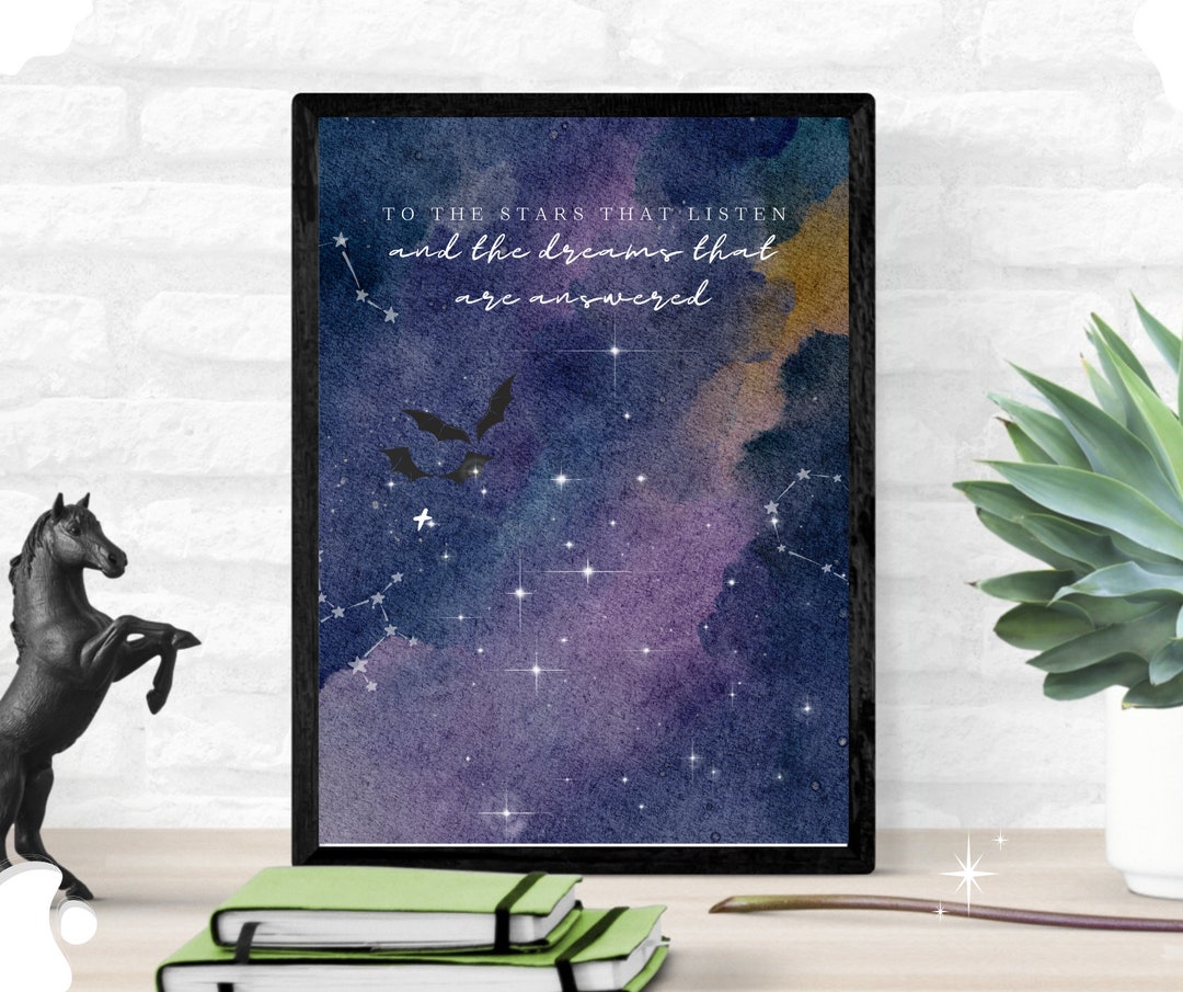 Starfall ACOTAR Themed Digital Art Print: Rhysand Feyre Feysand Cassian Azriel Velaris Booktok A ...