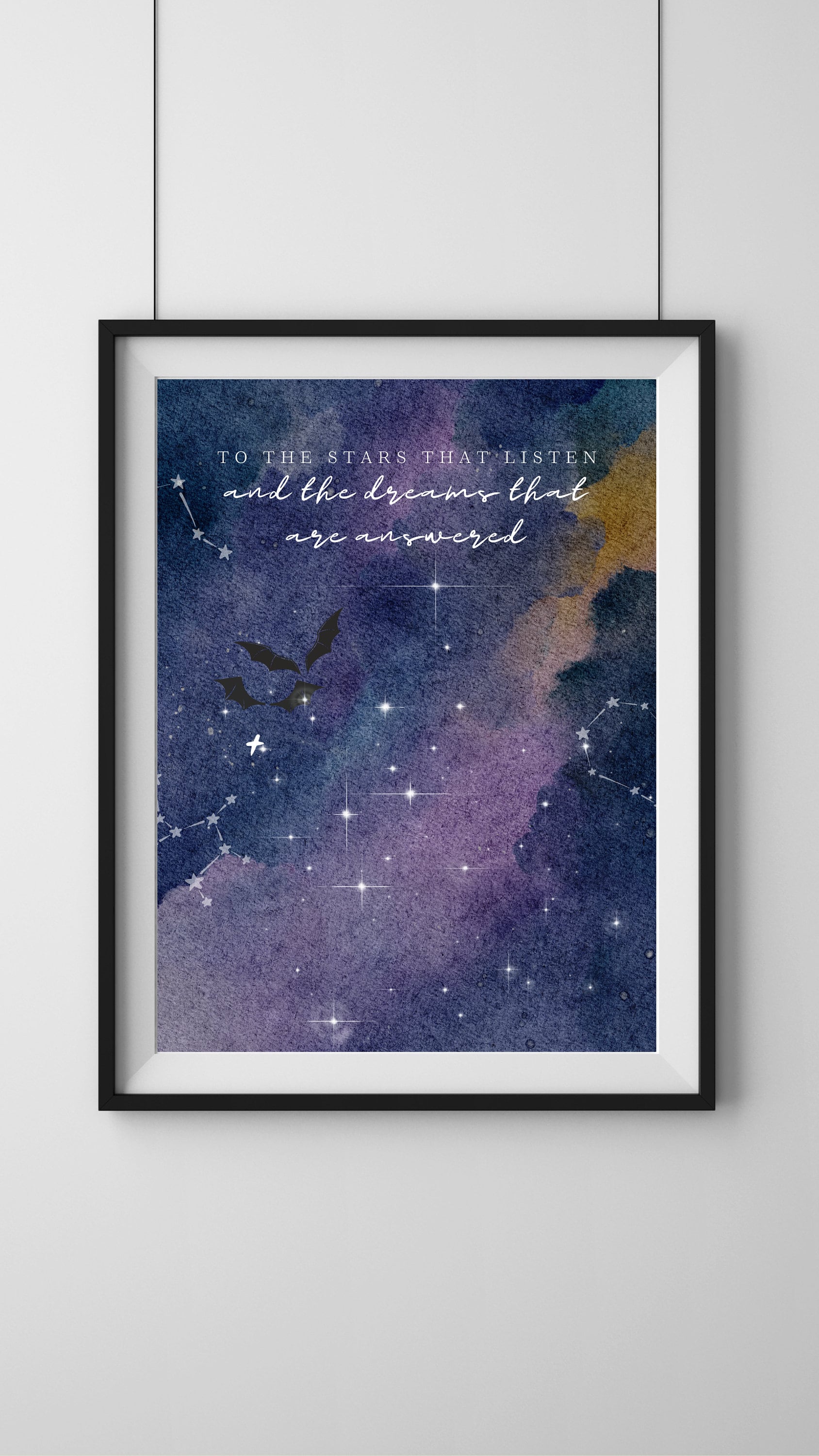 Starfall ACOTAR Themed Digital Art Print: Rhysand Feyre Feysand Cassian Azriel Velaris Booktok A ...