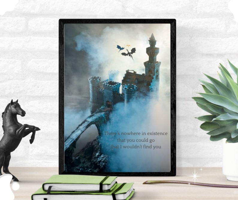 Parapet Fourth Wing Iron Flame Art Print: Xaden Quote Tairn Andarna ...