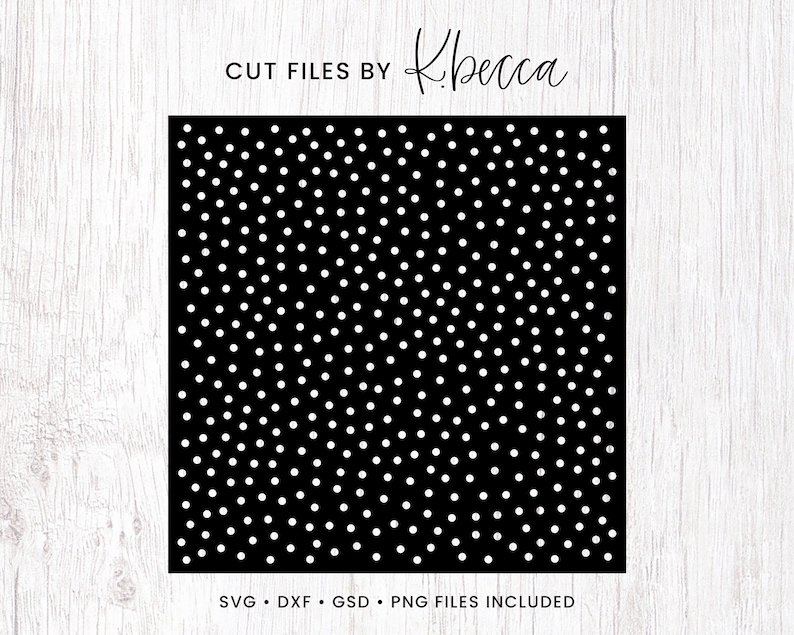 Sprinkle Dots Stencil SVG, Dot Stencil Cut File, Snow Dot Pattern ...