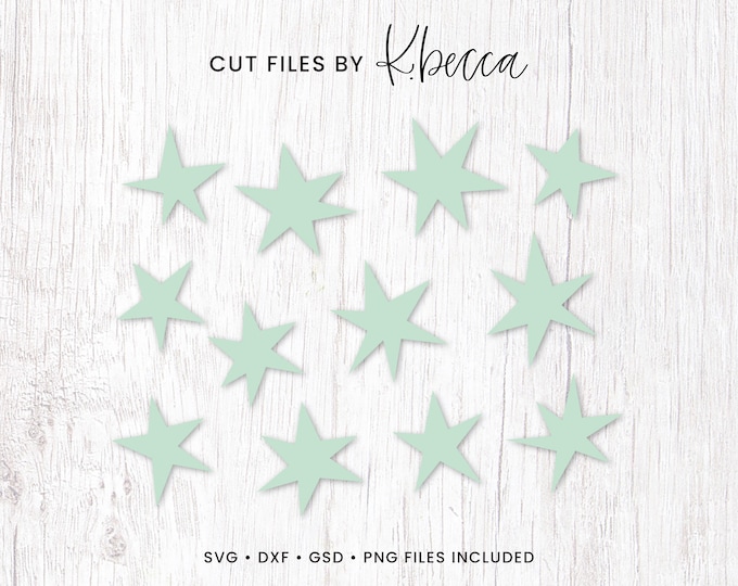 Stars Svg Bundle SET 12 for Cricut and Silhouette, Christmas Ornaments ...
