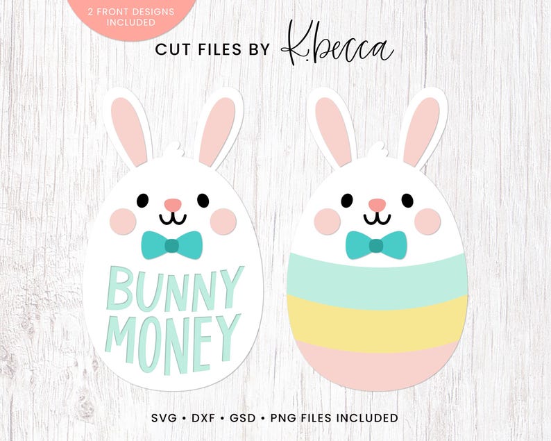 Bunny Money Gift Card Holder SVG, Easter Money Holder, DIY Easter Gift ...