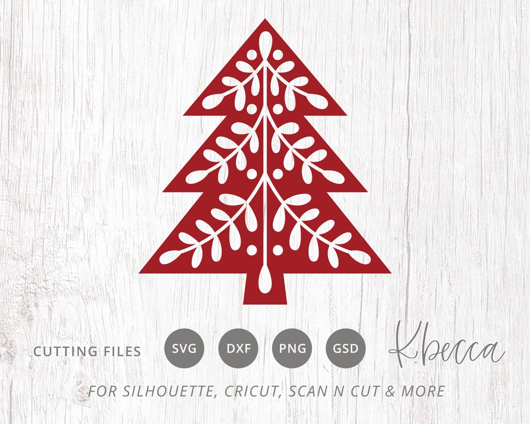 Christmas Tree SVG, Folk Art SVG, Folk Art Christmas Tree SVG ...