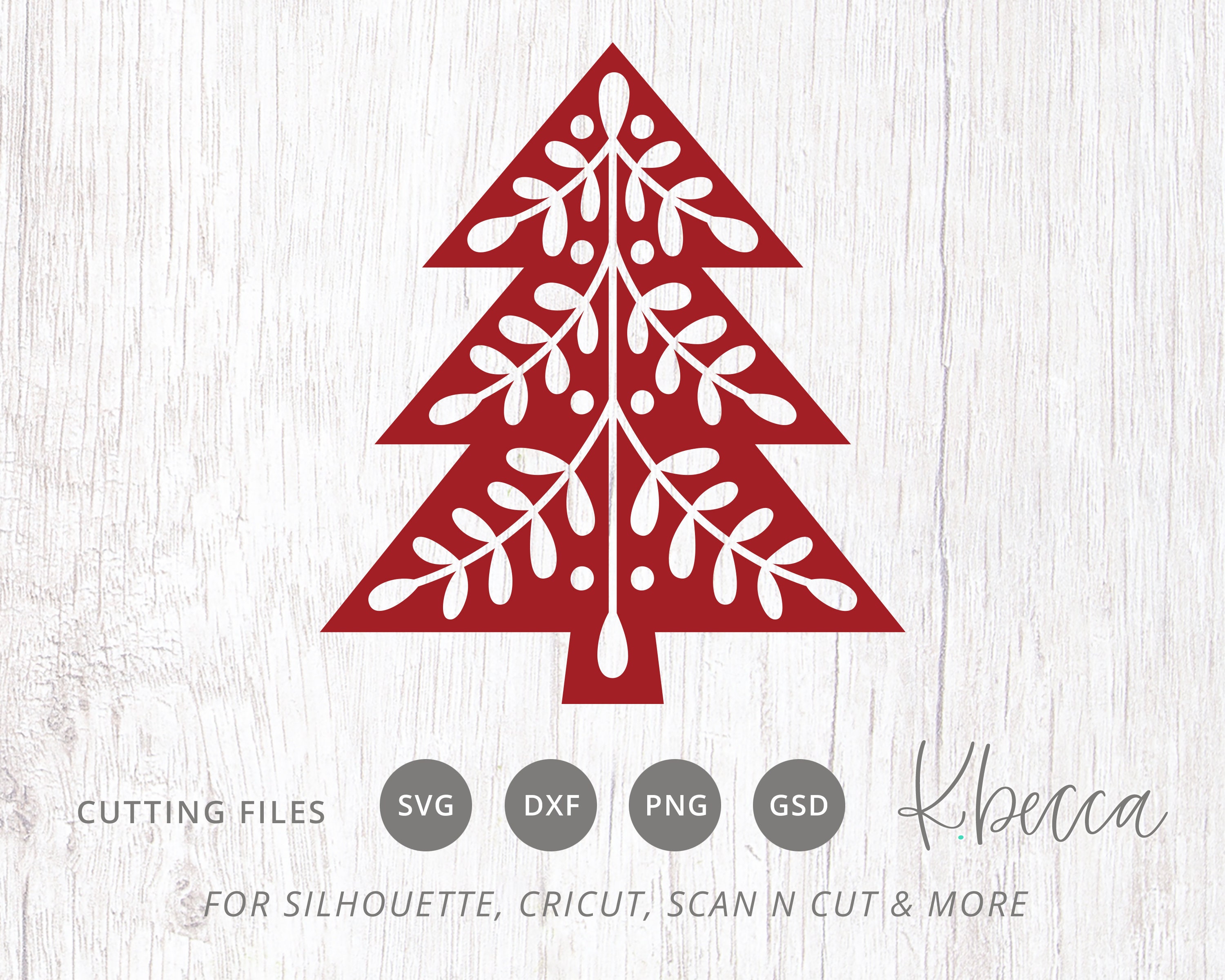 Christmas Tree SVG, Folk Art SVG, Folk Art Christmas Tree SVG ...