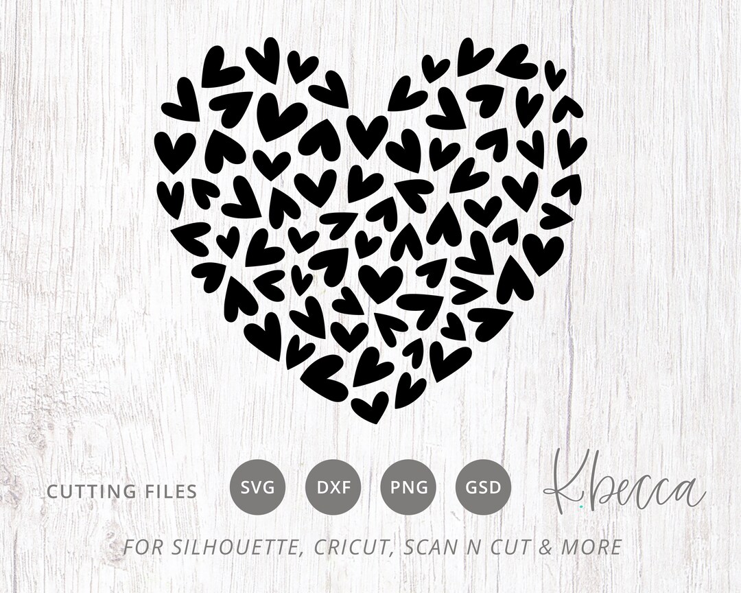 Corazones SVG, Diseño SVG de corazones, Archivo de corte de corazón ...