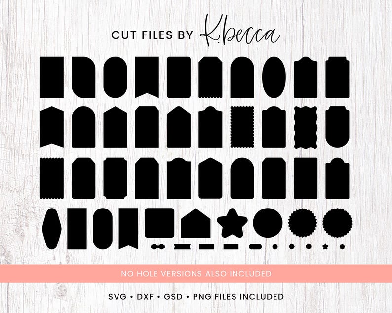 Gift Tags SVG, Tag SVG, SVG Bundle, Tags Template, Cut File, Gift Tags ...