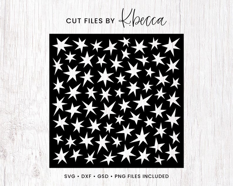 Star Stencil SVG, Funky Stars Stencil, Stars Pattern Stencil, Stencil ...