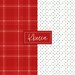Christmas Digital Paper Set, Red and Green Christmas Patterns, Seamless ...