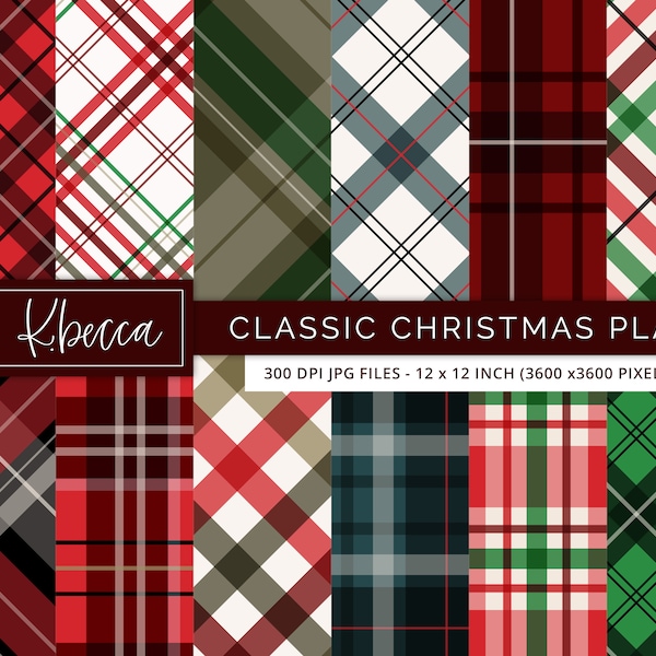 Christmas Plaid - Etsy
