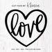 Heart SVG, Love Word SVG, Heart SVG Cut File, Valentine's Day Cut File ...