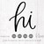 Hi SVG, Hi Script SVG, Hi Cut File for Cardmaking, Hand Lettered Hi SVG ...