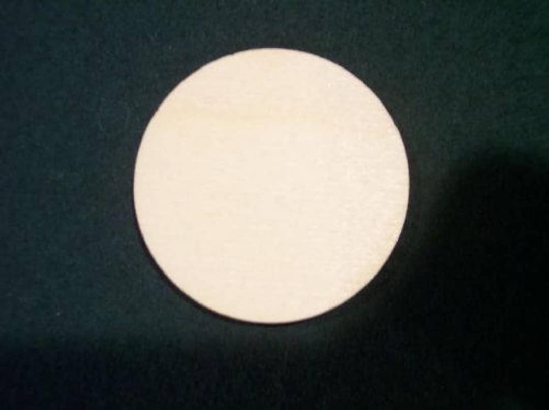 12 Pieces of 4.5 Inch Wooden Round Circle With 0.75" Hole in the Center ...