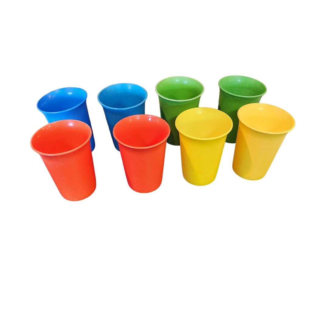 Tupperware Bell Tumblers Rainbow Color Set of 8 - Etsy