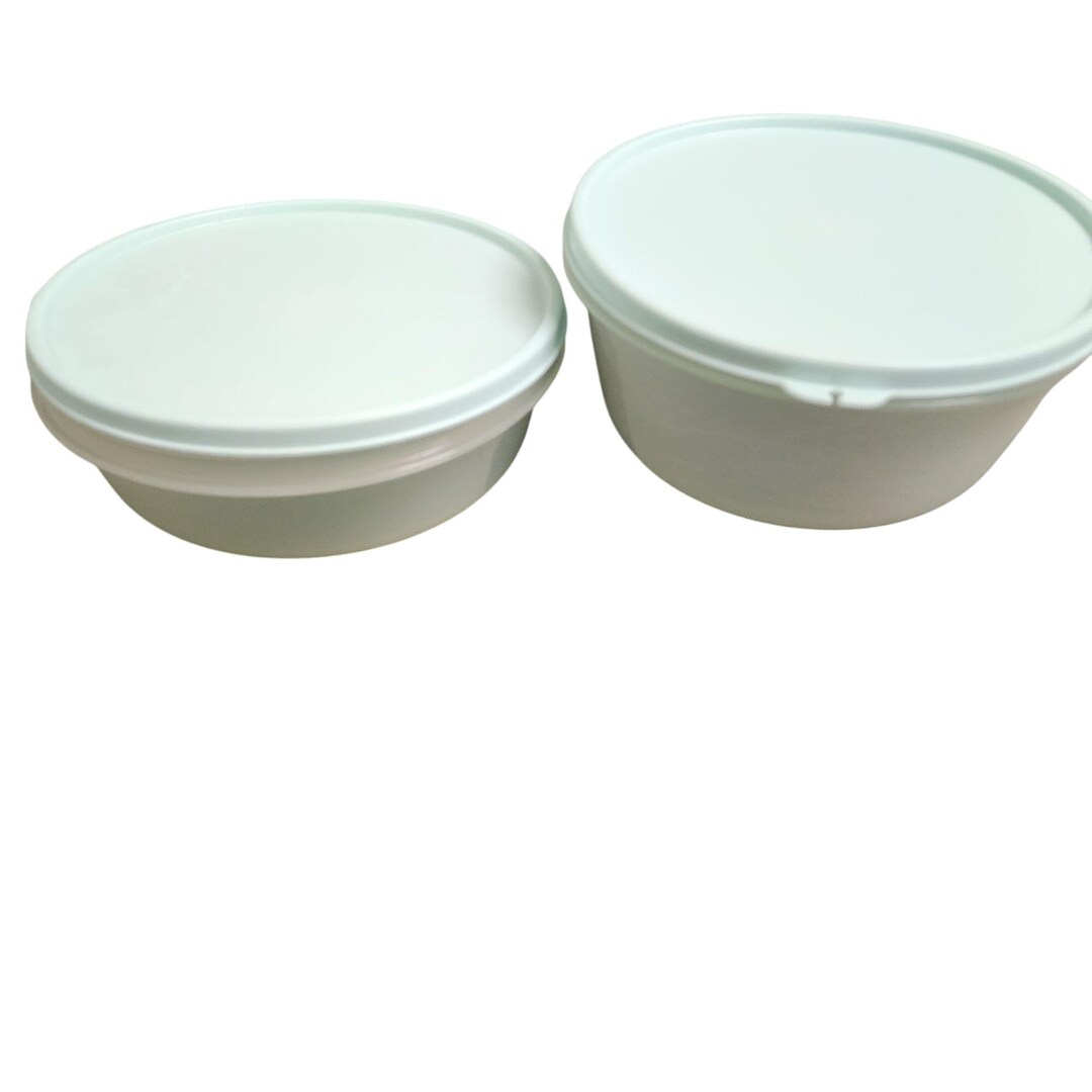 Tupperware Round Storage Bowl Set With Lids 1.5L & 1L Capacity Bpa-free ...