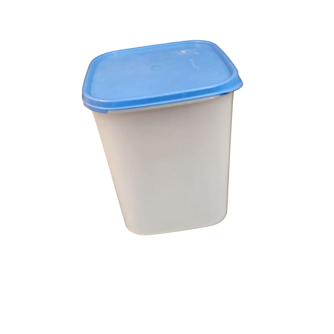 Tupperware Modular Mates Square Size 4 Blue Seal - Etsy