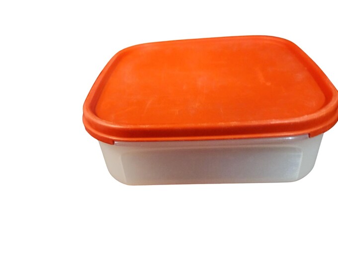Tupperware Modular Mates Square Container Size 1 Poppy Red Seal - Etsy