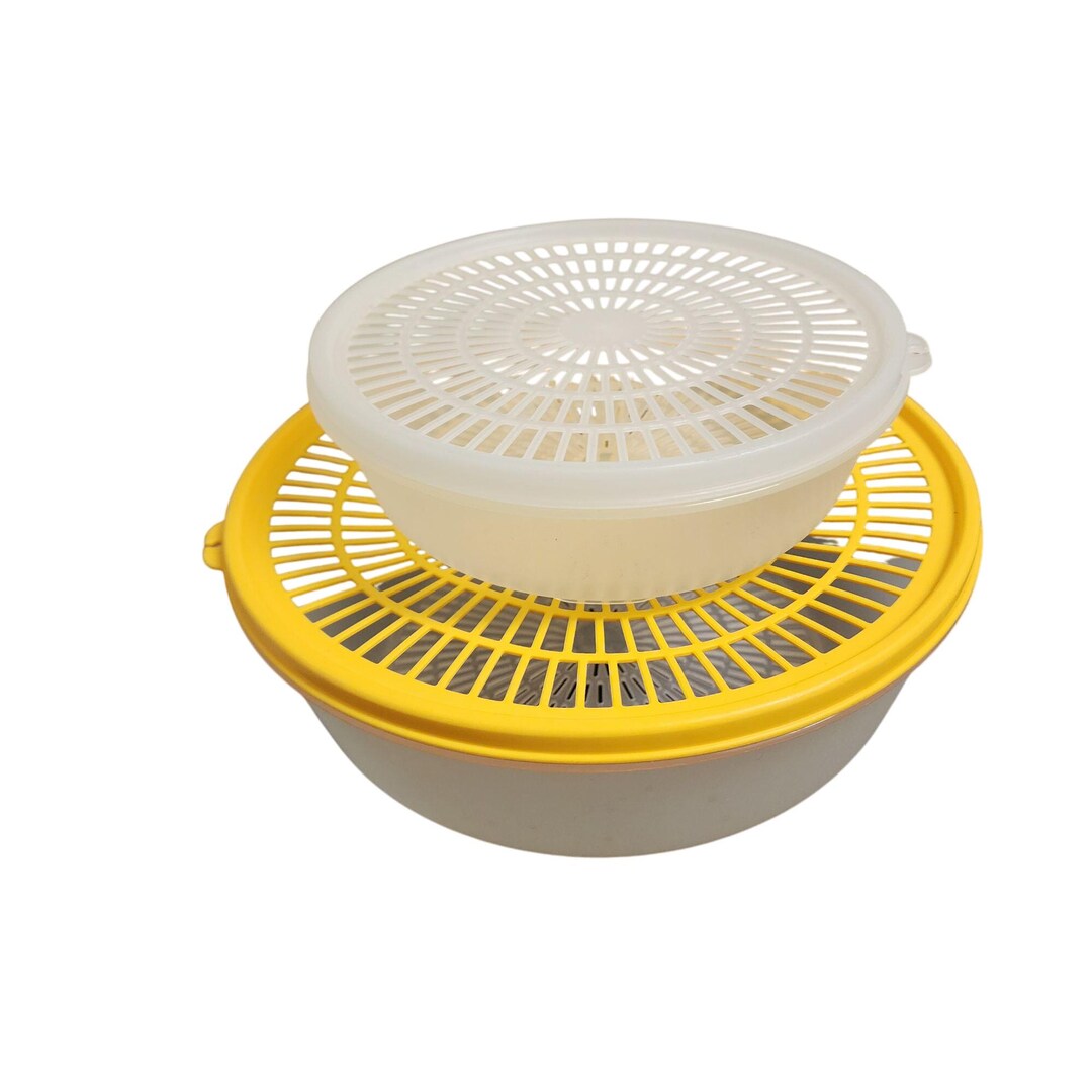 Tupperware Double-layer Salad Fruit Veggie Strainers - Etsy