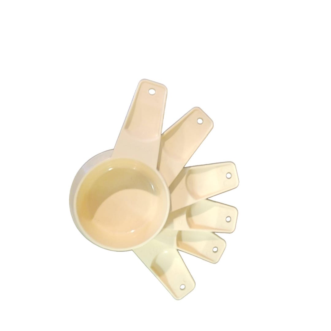 Tupperware Vintage Measuring Cups Cream Color - Etsy
