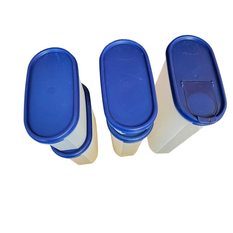 Tupperware Modular Mates Blue Seals Numbers 1 Thru 5 - Etsy