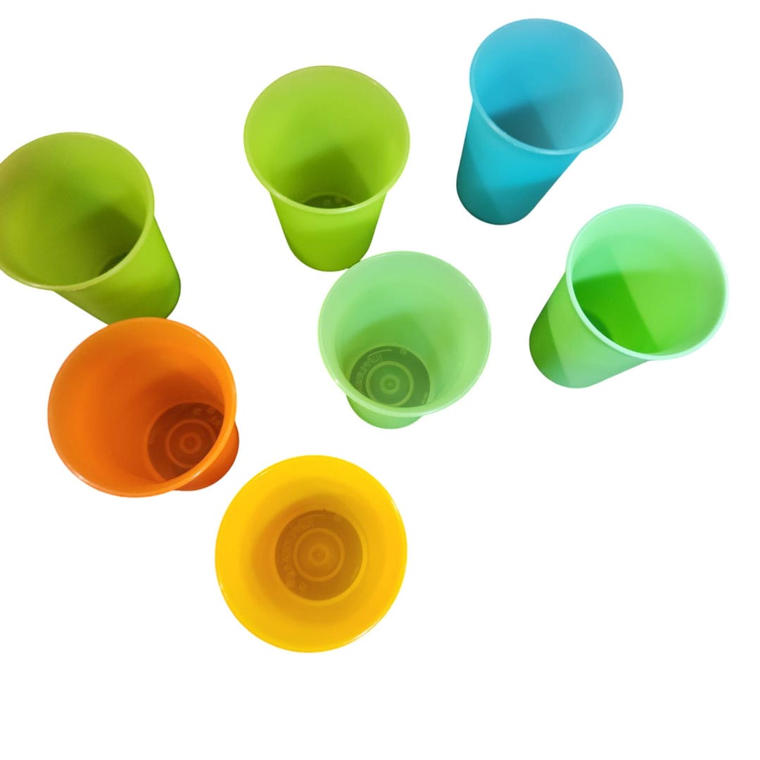 Tupperware Lot of 7 Sippy Cup Tumblers - Etsy