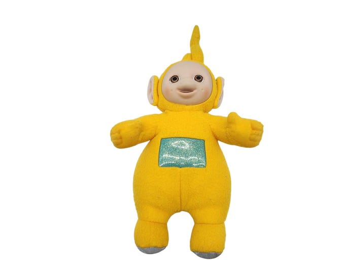 Teletubbies Laa Laa 13" Plush Yellow Teletubby Vintage Stuffed Toy ...