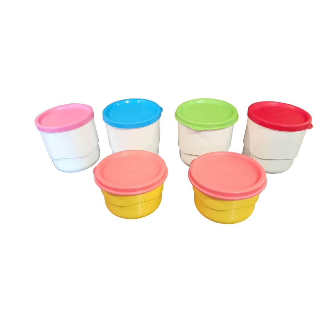 Tupperware Snack Cups Assorted Sizes Set of 6 - Etsy