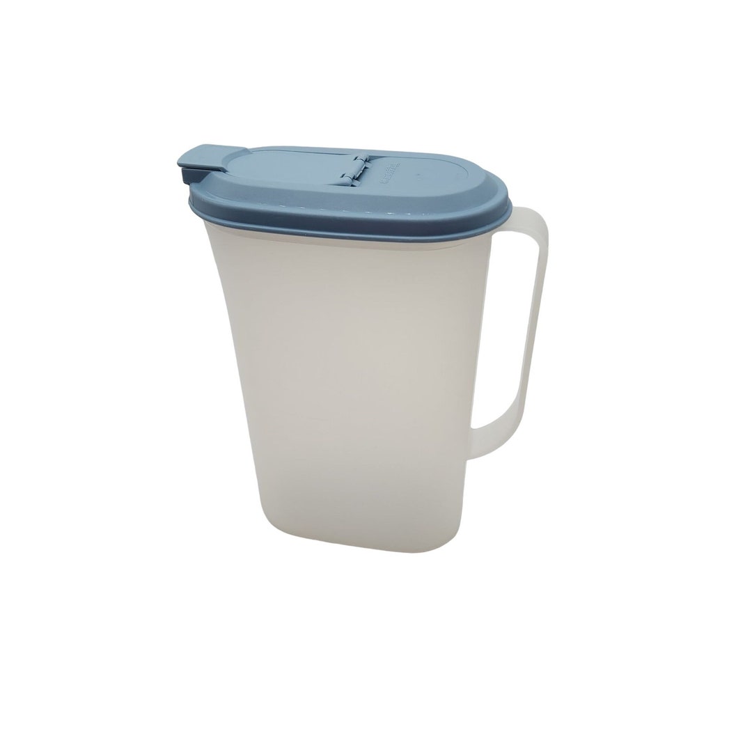 Vintage Tupperware 2 QT Pitcher Blue - Etsy