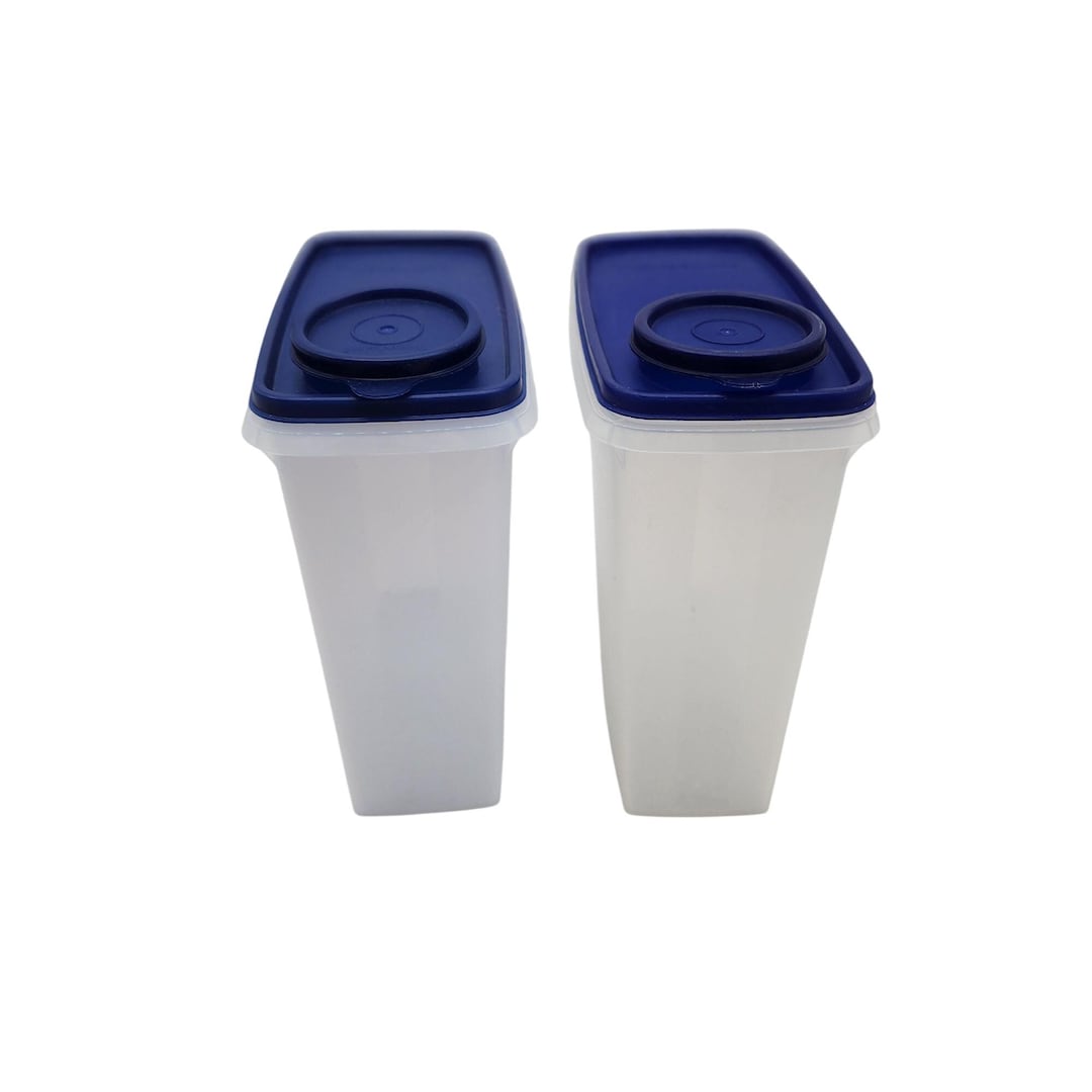 Tupperware Cereal / Oatmeal Storer Navy Seals Set of 2 - Etsy
