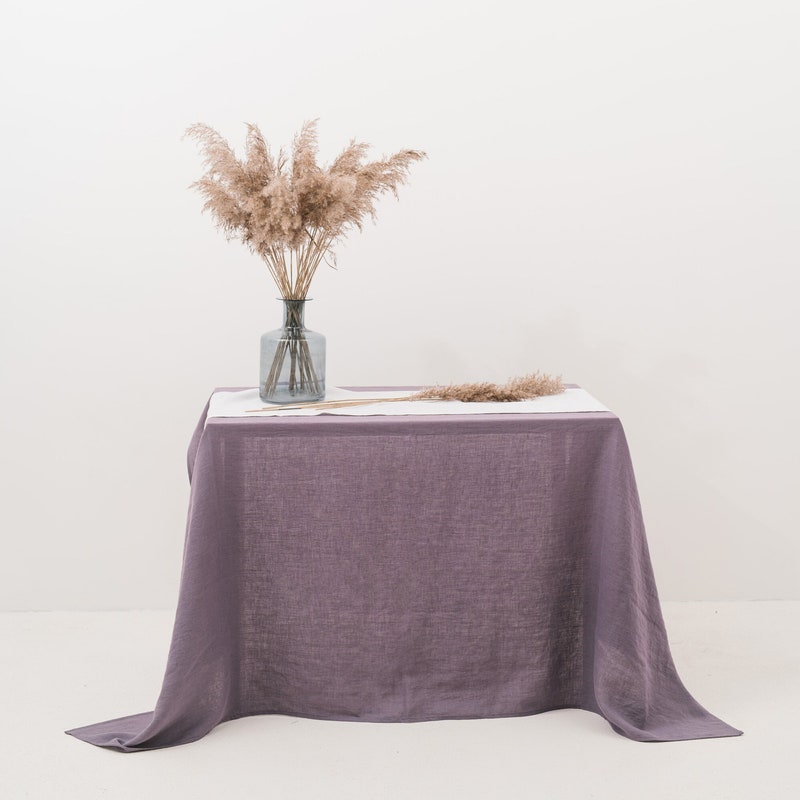 Purple Tablecloth - Etsy