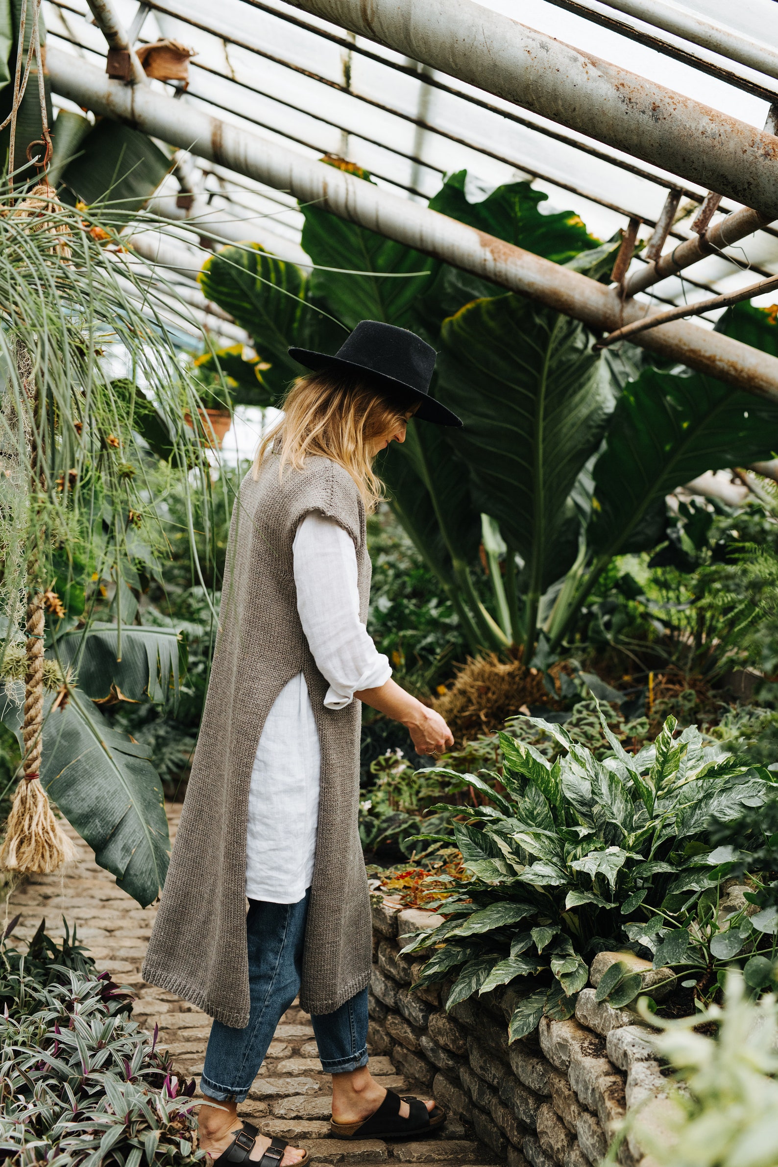 Texas Vest, Long Vest, Wool Pullover, Boho Pullover, Brown Sweater ...