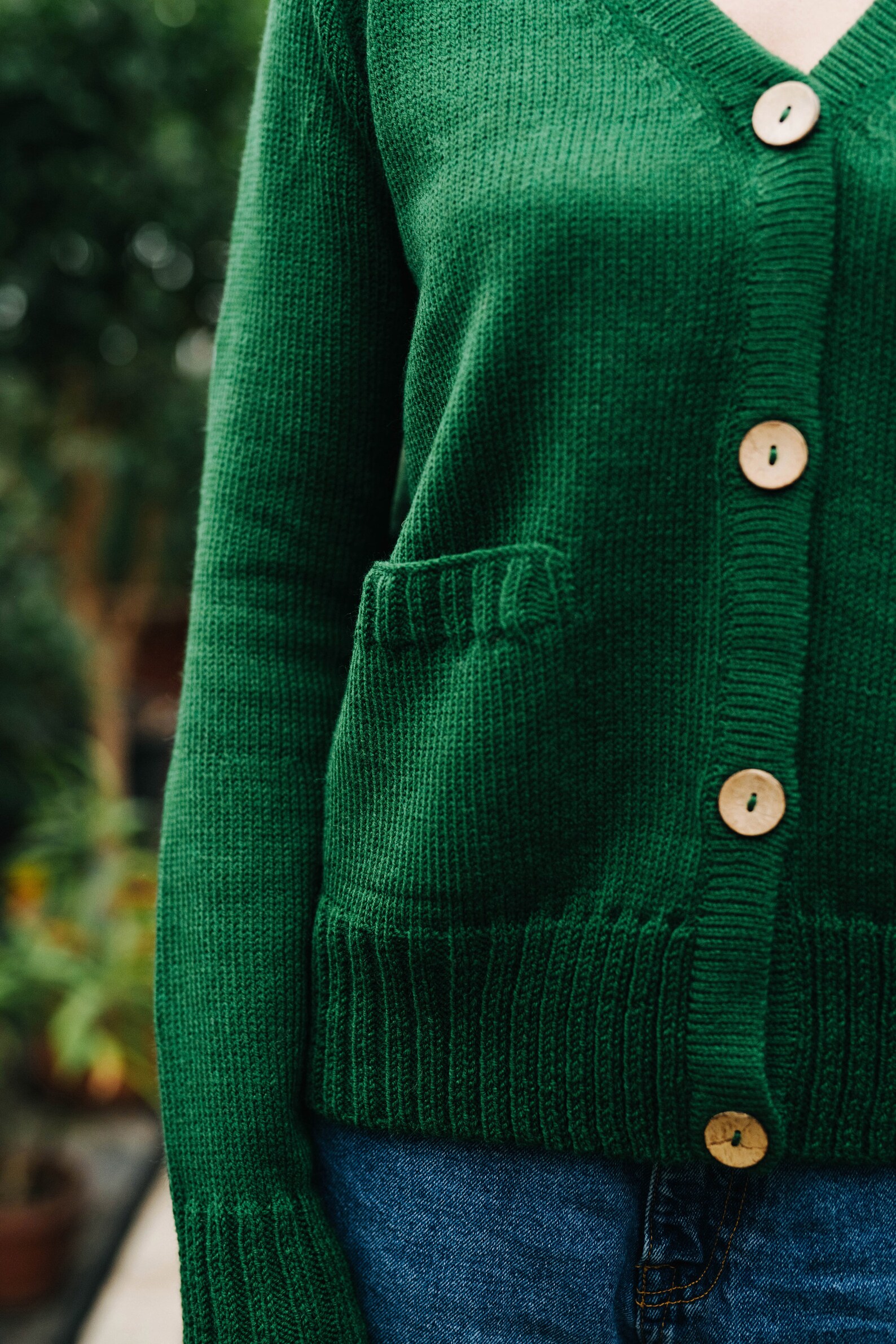 Adelaide Cardigan, Green Cardigan, Merino Wool Cardigan, Open Front ...