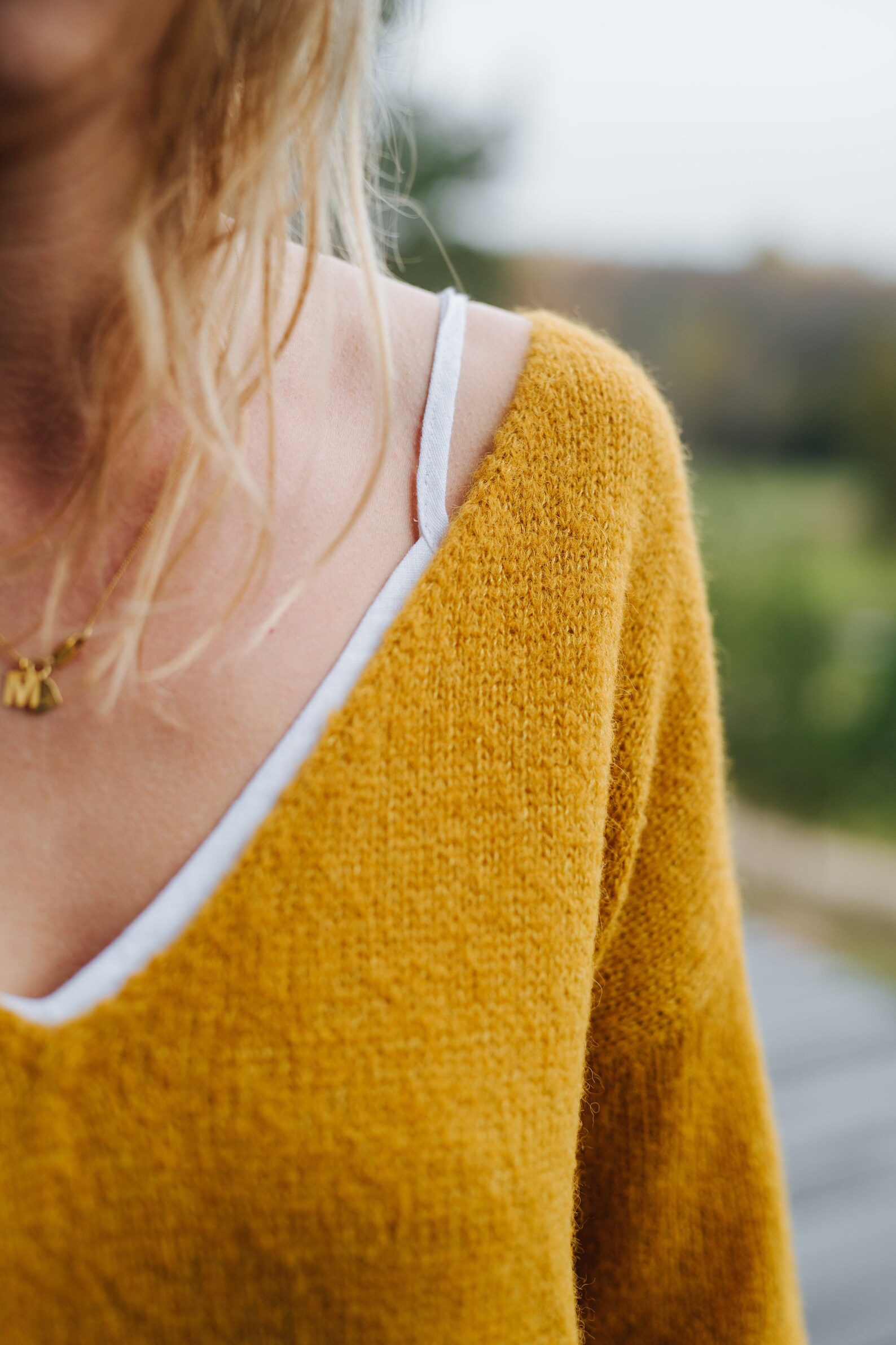 Madeira Pullover - V Neck Pullover - Alpaca Wool Sweater - Hand Knitted ...