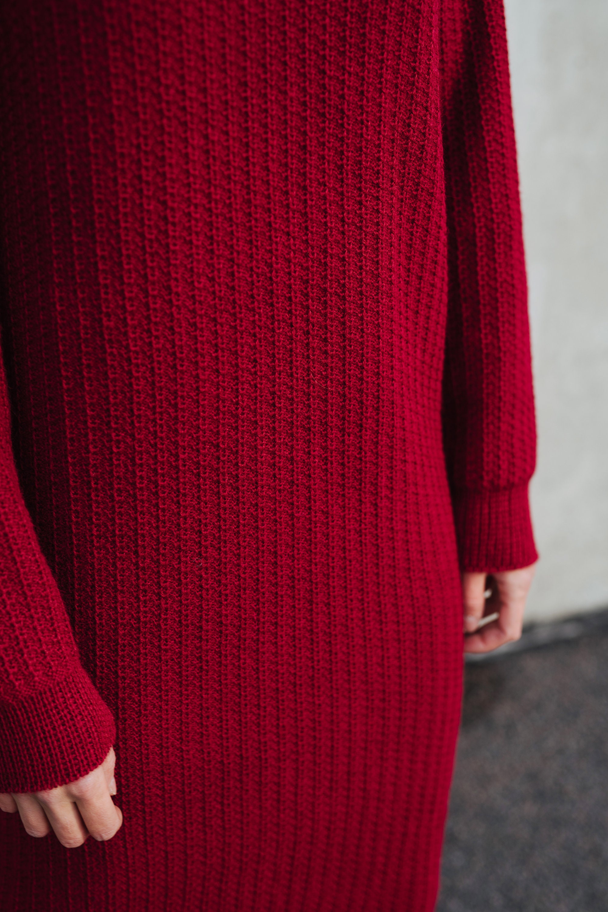 Utah Jurk Alpaca Wol Zachte Jurk Gebreide Rode Jurk Winter - Etsy Nederland