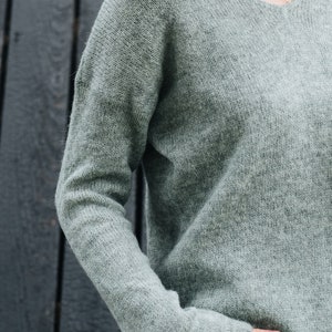 Madeira Pullover - Alpaca Wool Sweater - Hand Knitted Pullover - Silk ...