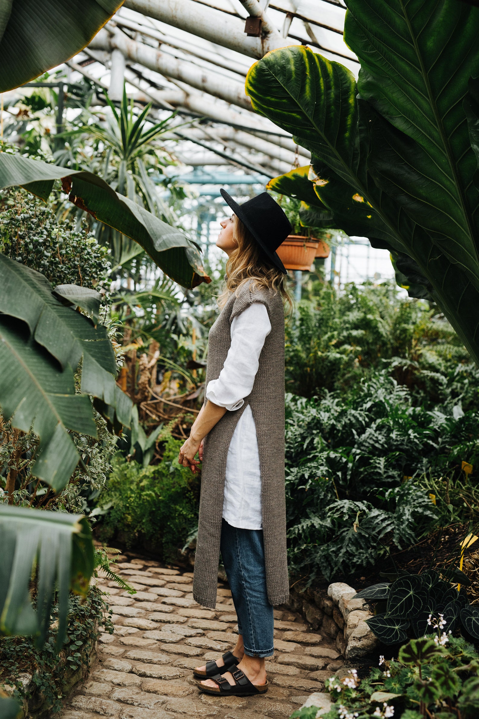 Texas Vest, Long Vest, Wool Pullover, Boho Pullover, Brown Sweater ...