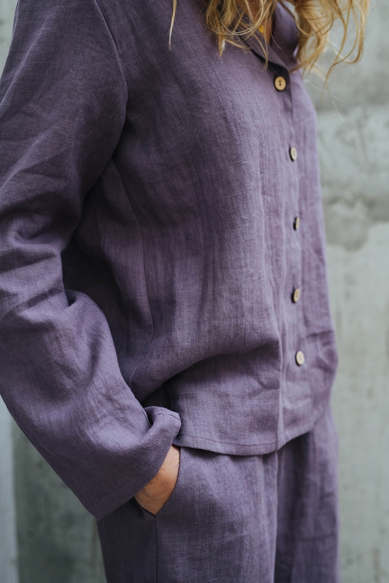 Kingston Pyjamas Linen Pyjamas Linen Pj's | Etsy