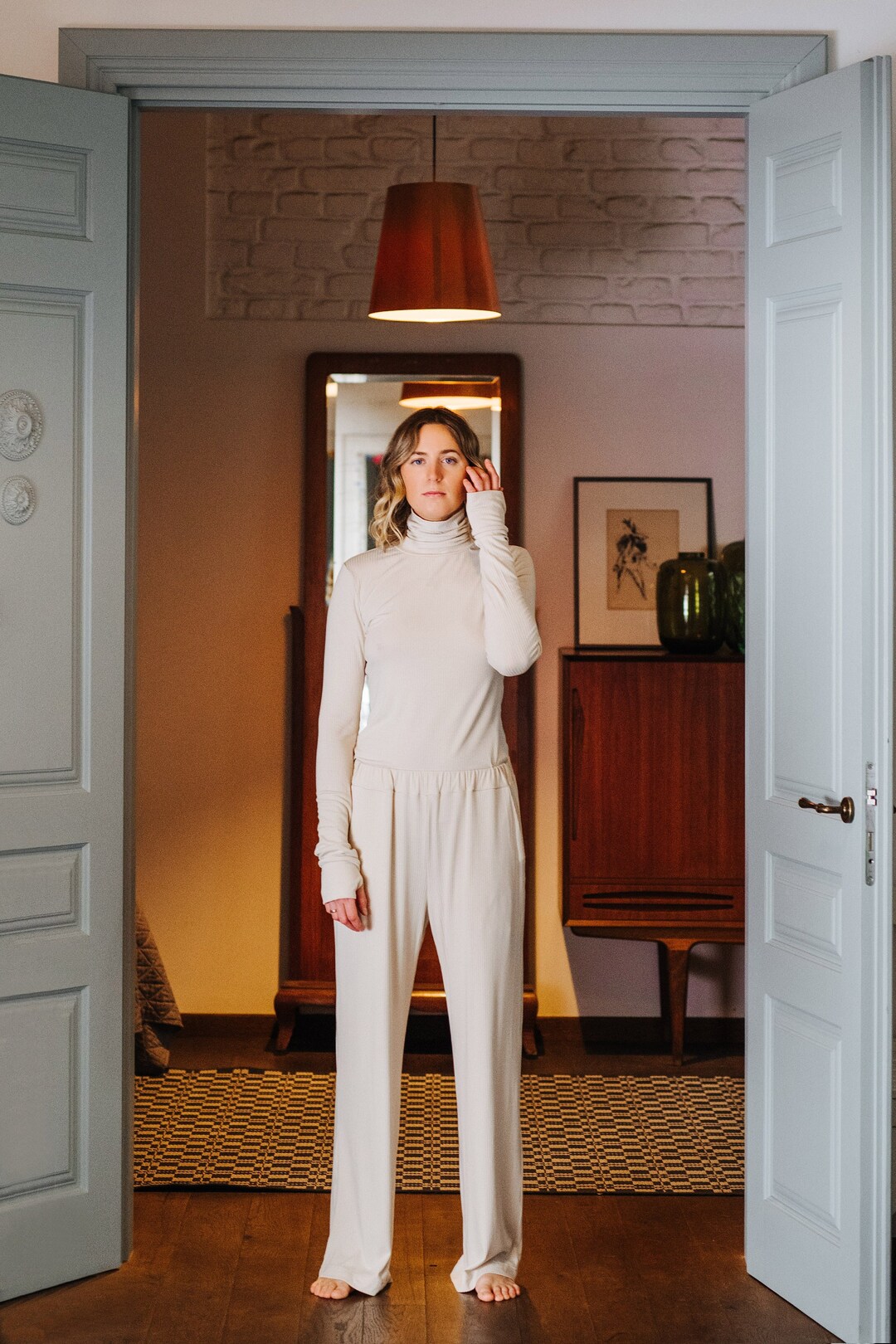 Women Organic Cotton Set, Lounge Clothes, Top and Shirt Home Wear ...