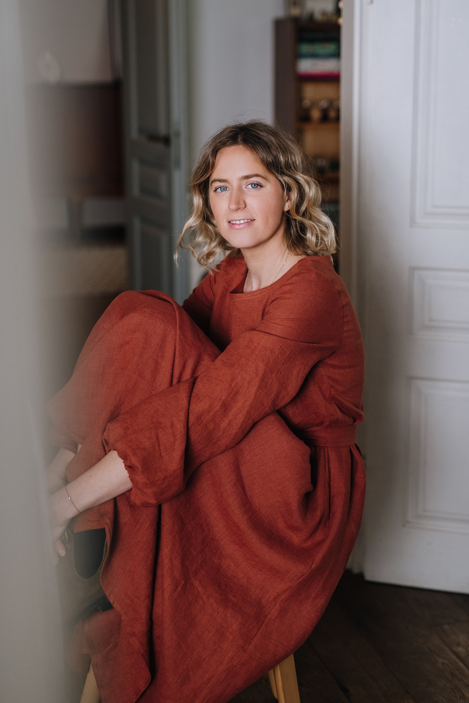 Maui Dress Long Linen Dress Redwood Women Linen Dress Long - Etsy